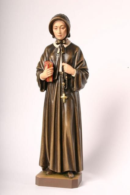 St. Elizabeth Ann Seton - Woodcarved, statue, woodcarving, Conrad ...