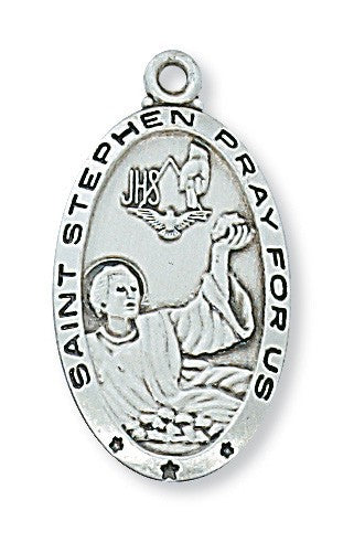 St. Stephen Sterling Silver Medal – FUCHS Church Supply